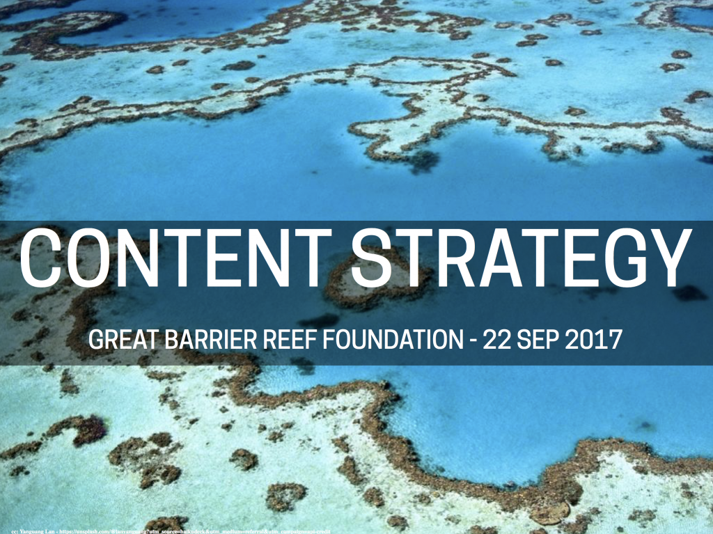 Great Barrier Reef Foundation - Flo Le Mens - Content Strategy
